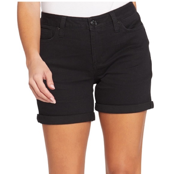 Seven7 | Shorts | Seven7 The Weekend Mid Rise Short In Black | Poshmark
